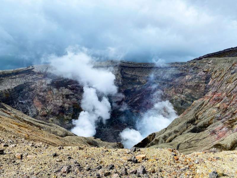 Aso Round Bus Tour | Daikanbo & Aso Shrine & Aso Nakadake Crater ...