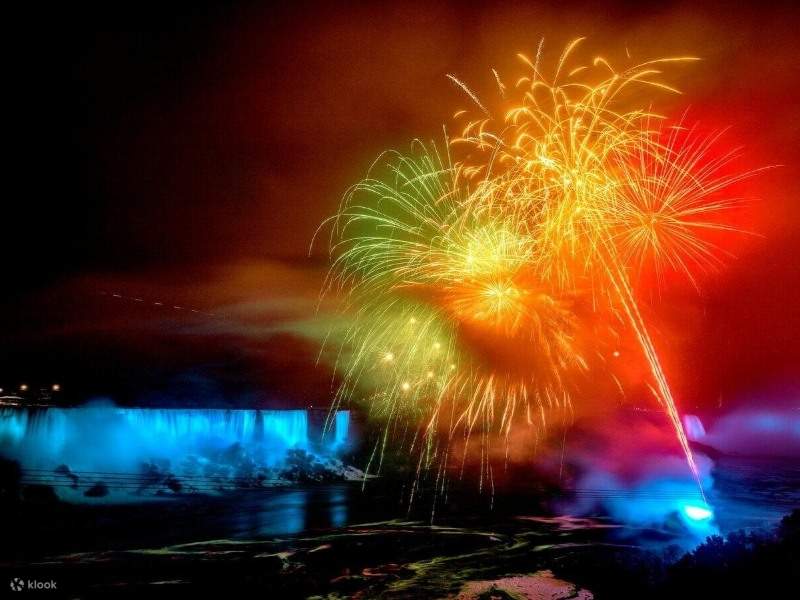 Fireworks, Falls Glow & Skylon Tower Walking Tour at Niagara Falls ...