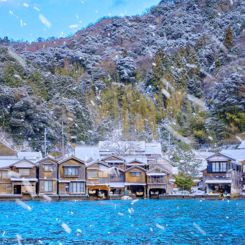 Sea of Kyoto & Amanohashidate View Land & Chion-ji Temple/Monju-do Hall & Ine Funaya (Boat ...