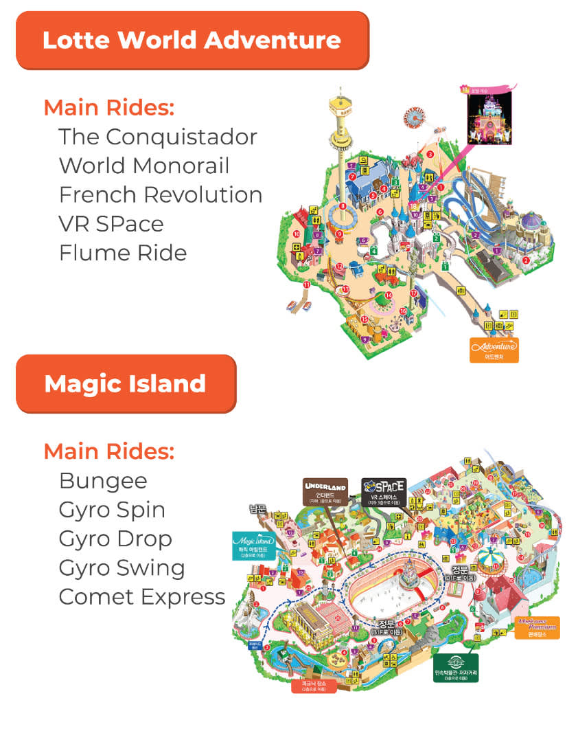 Buy Lotte World Seoul Theme Park 1 Day Pass Online