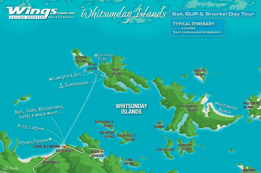 Premium Whitsunday Islands Sail, SUP & Snorkel Tour - Klook United States