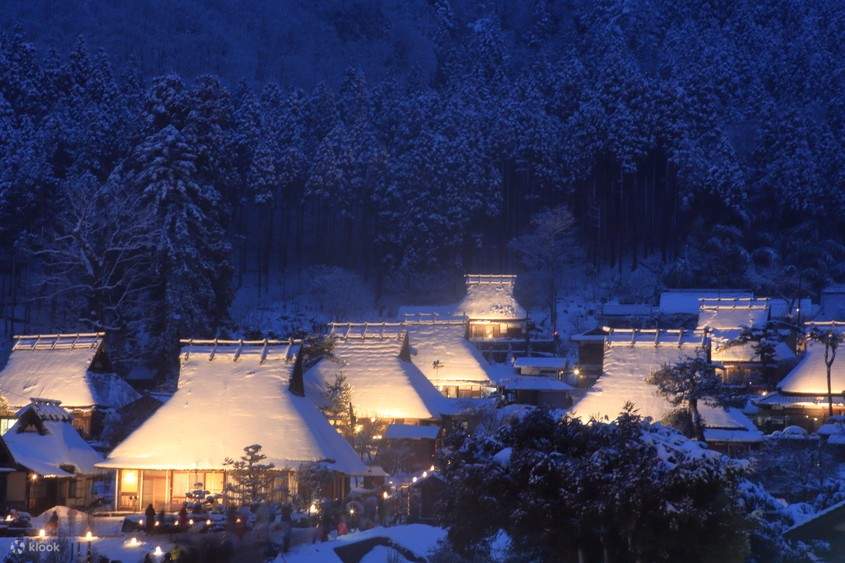 Kyoto Miyama Winter Lantern Festival & Amanohashidate & Ine Boathouse ...