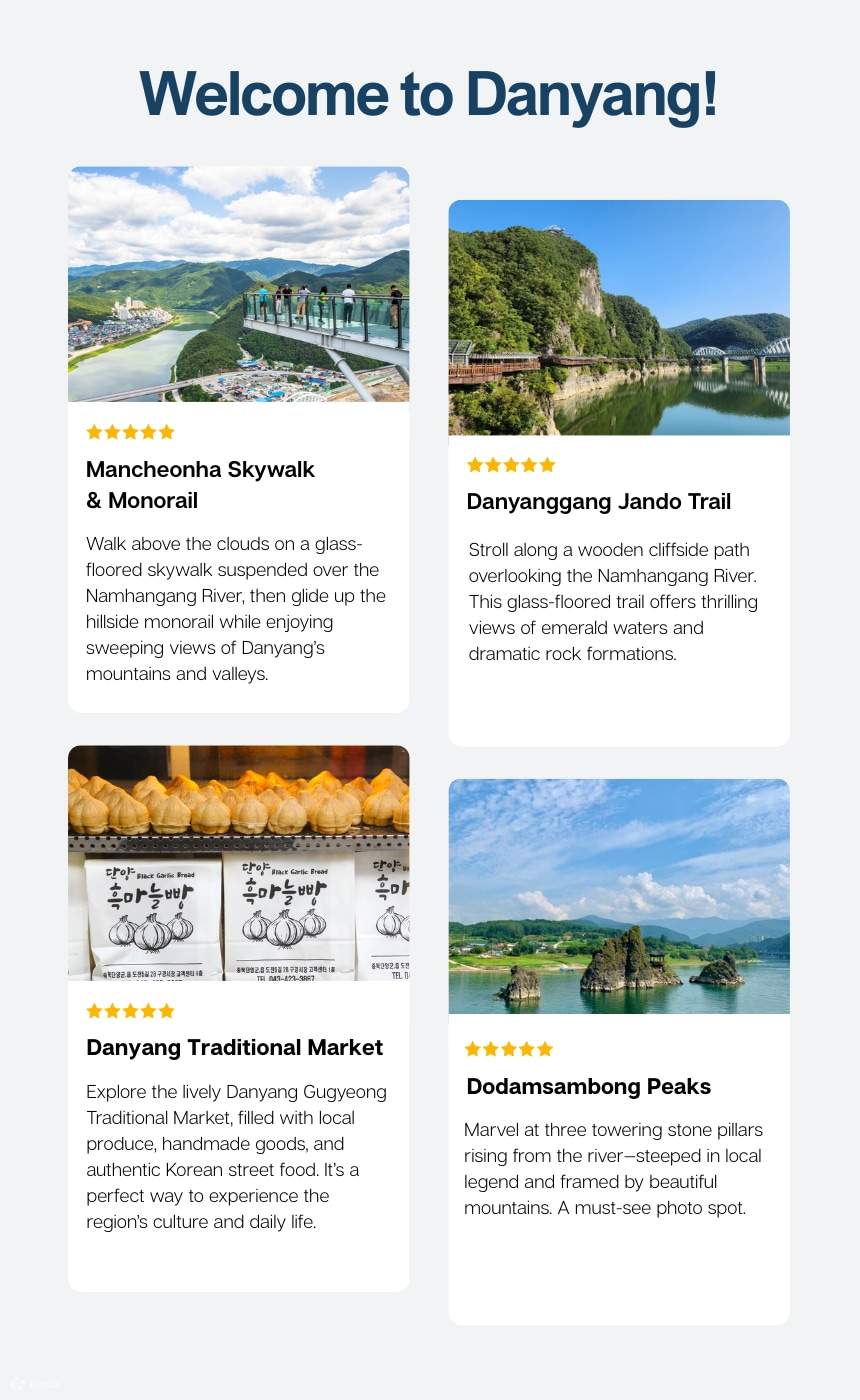 Dynamic Danyang Tour from Seoul - Klook