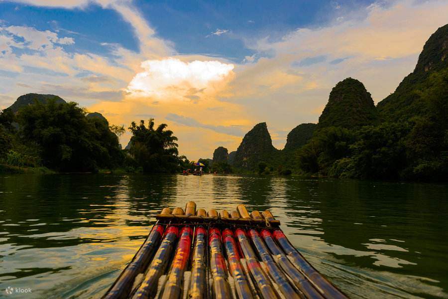 Yangshuo Private Tour 1 Day Yulong River Bamboo Rafting Ten Miles ...