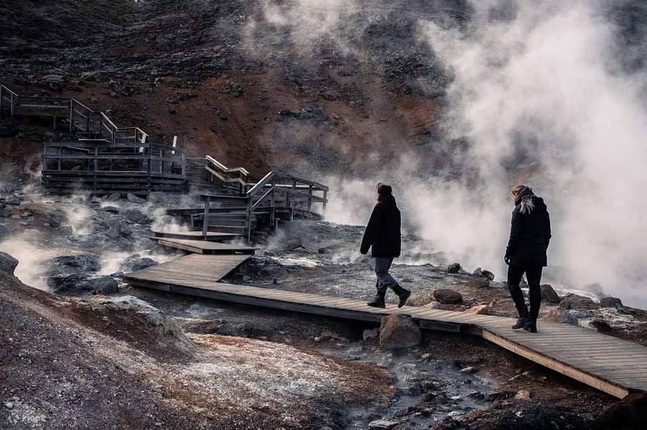 Island Geldingadalur Tal Vulkan Wanderung, Island Geldingadalur Tal ...