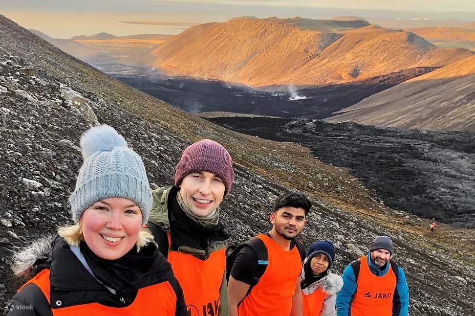 Island Geldingadalur Tal Vulkan Wanderung, Island Geldingadalur Tal ...