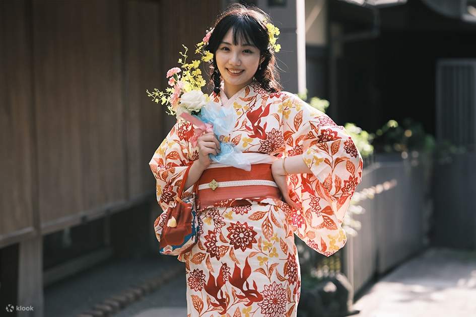 reservasi online untuk pengalaman sewa kimono mimosa Kyoto - Klook Indonesia