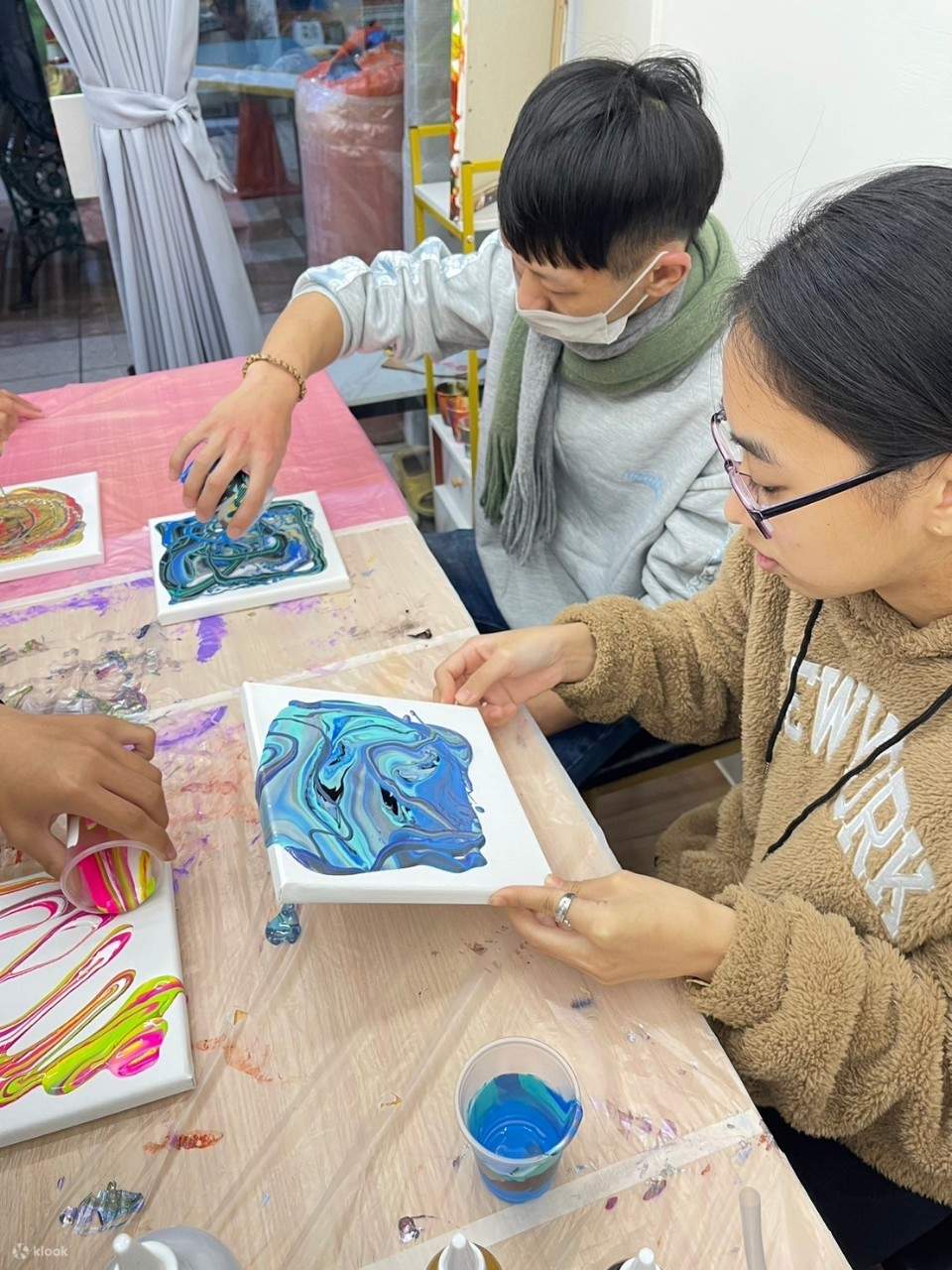 Taichung｜Heijun Academy of Art｜Fluid Painting・English Fragrance DIY ...