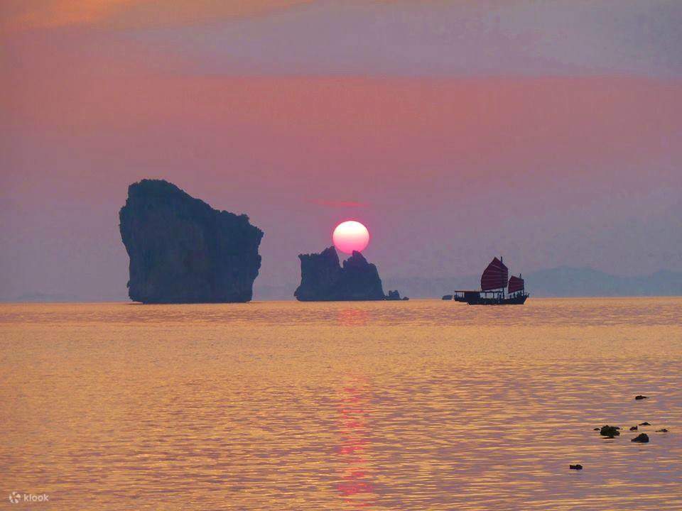 Krabi 5 Islands Siamese Junk Boat with Sunset Sailing Tour - Klook