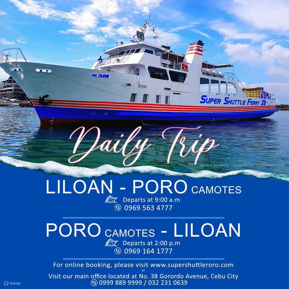 Réservation de billets de ferry de Cebu Liloan à l'île de Camotes ...