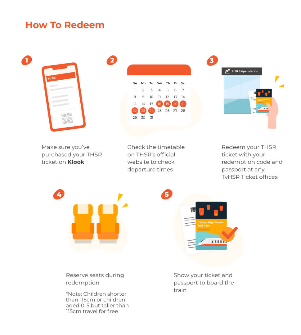 Taiwan High Speed Rail Consecutive 2/3 Day Unlimited Pass