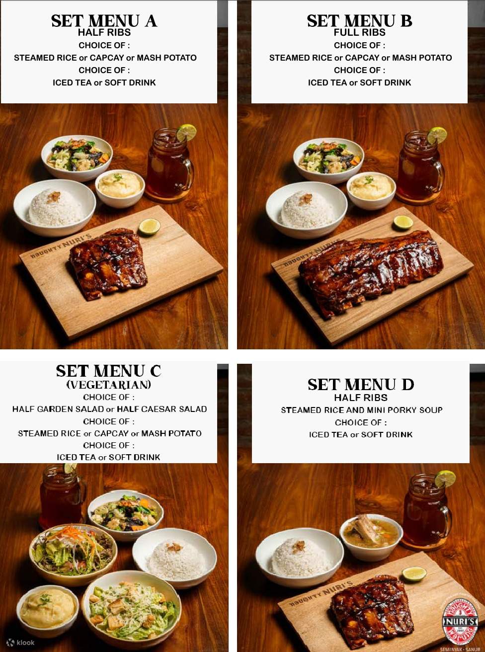 Dining Experience at Naughty Nuri's Warung Sanur Bali - Klook Philippines