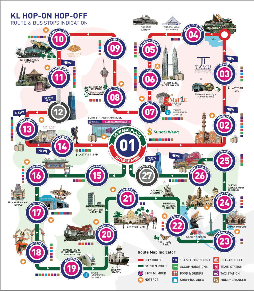 Pas Bas Persiaran Hop-On Hop-Off KL - Klook Amerika Syarikat