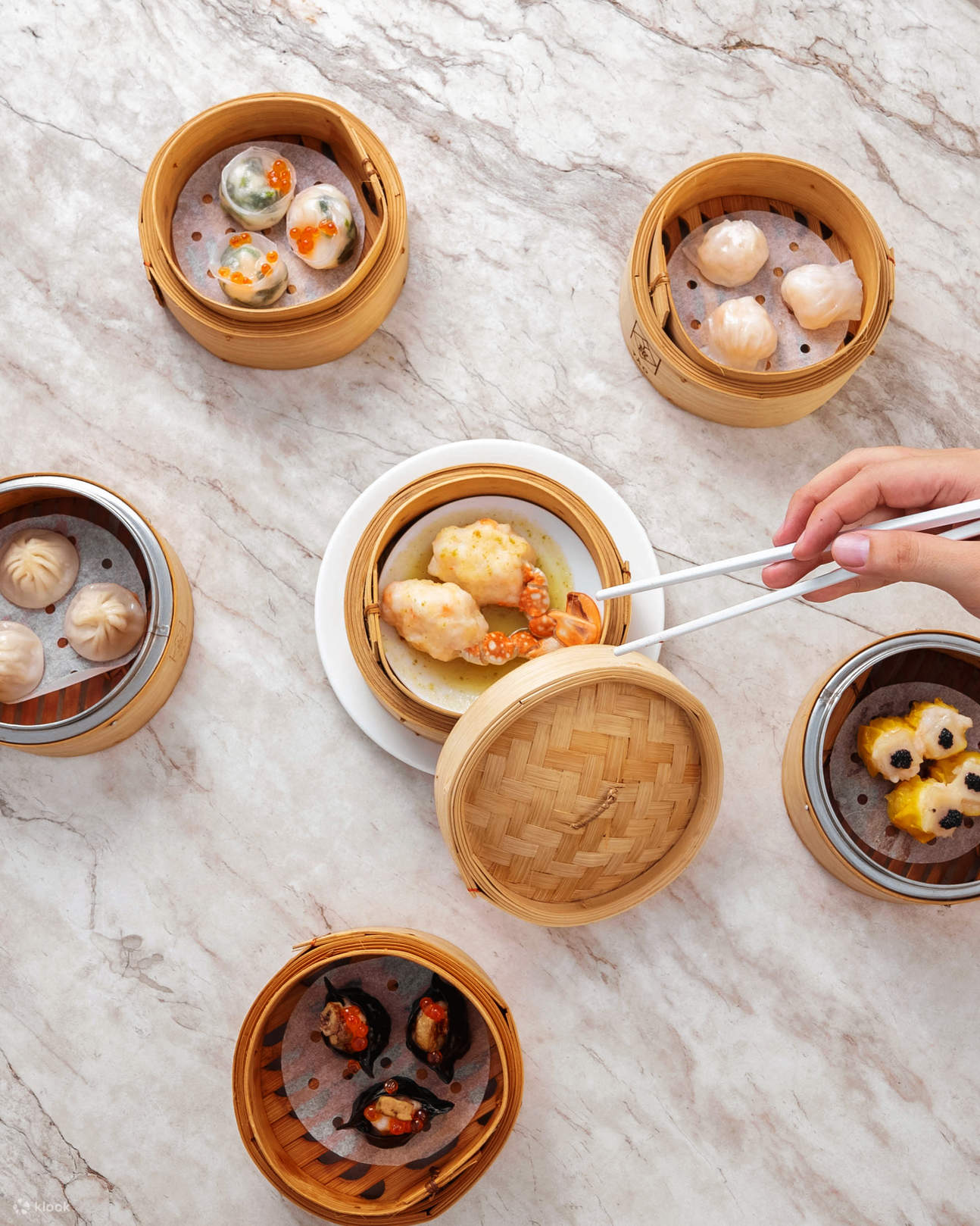 3 Selections Of Dim Sum Basket And 2 Glasses Of Selected Drinks 1,100 ...