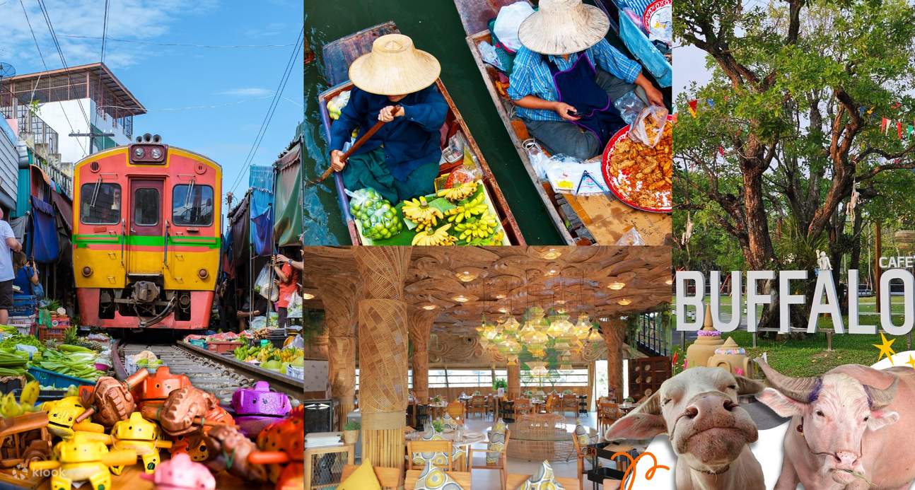 Damnoen Saduak Drijvende Markt & Maeklong Spoorwegmarkt