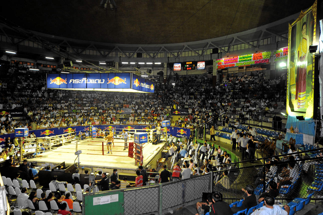 Muay Thai Match at Rajadamnern Stadium, Bangkok