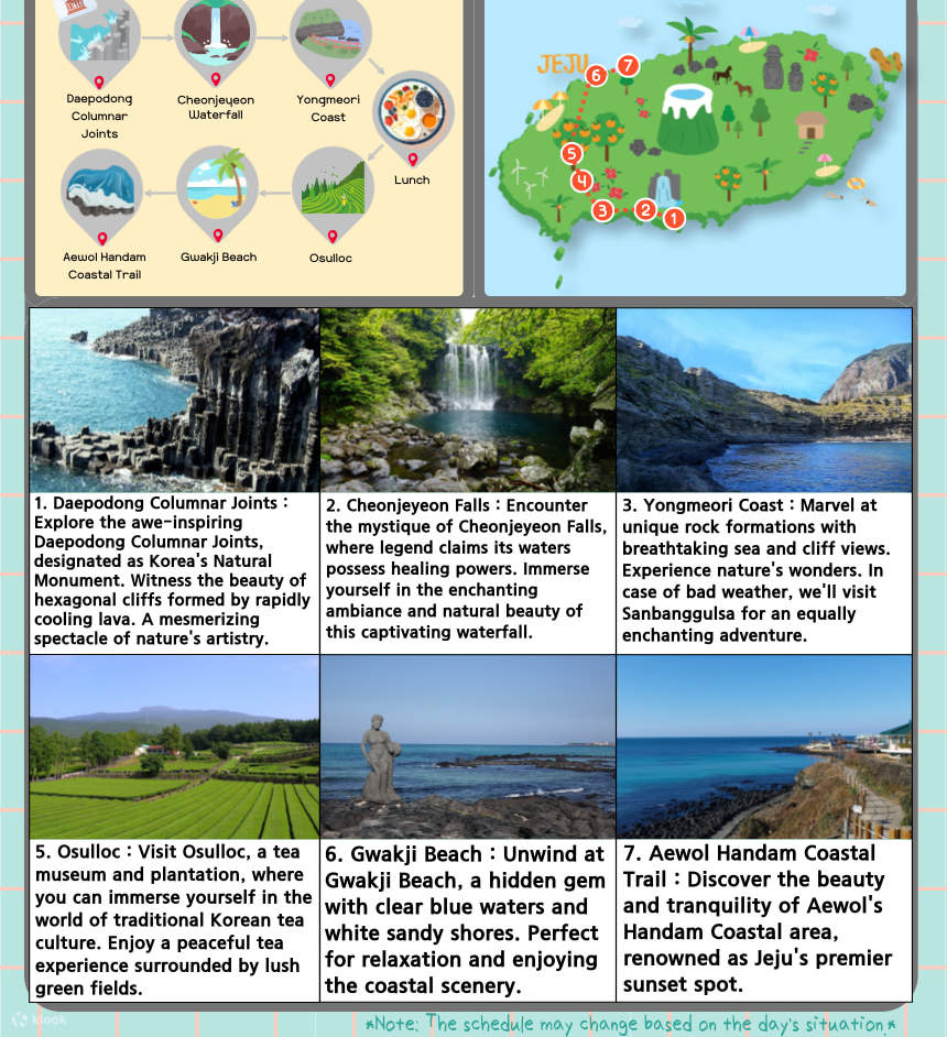 Jeju Island WEST Tour Including Entrance Fee and Lunch - Klook