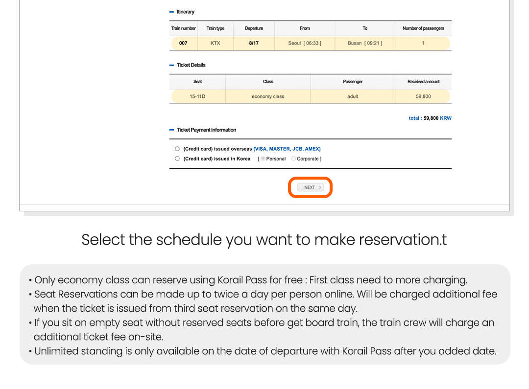 KORAIL PASS - KTX Train Ticket - Klook