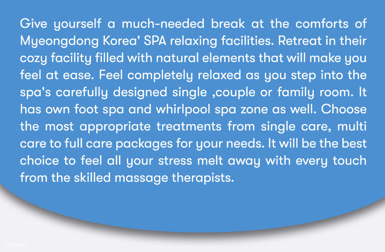 Korea Spa Myeong-dong Spa & Massage Packages By Wonder Trip - Klook