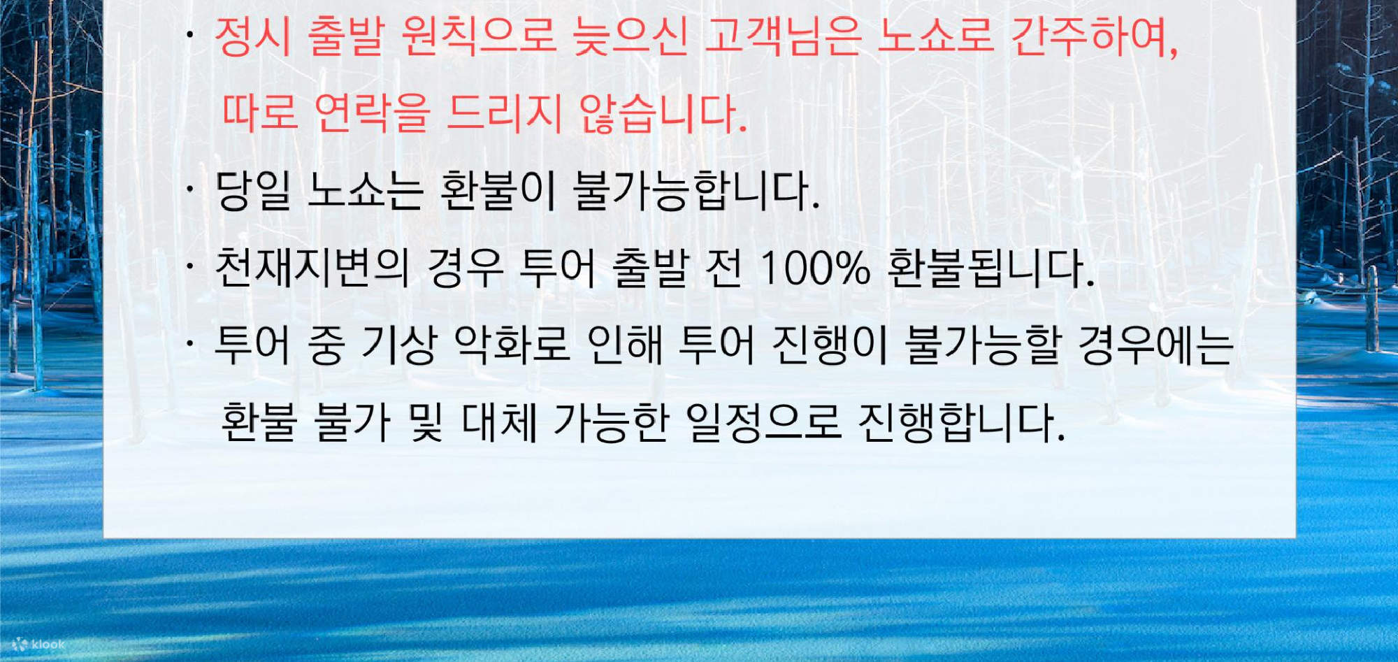 홋카이도 비에이 And 후라노 일일 버스투어 한국어 가이드 유투어버스 클룩 Klook 한국
