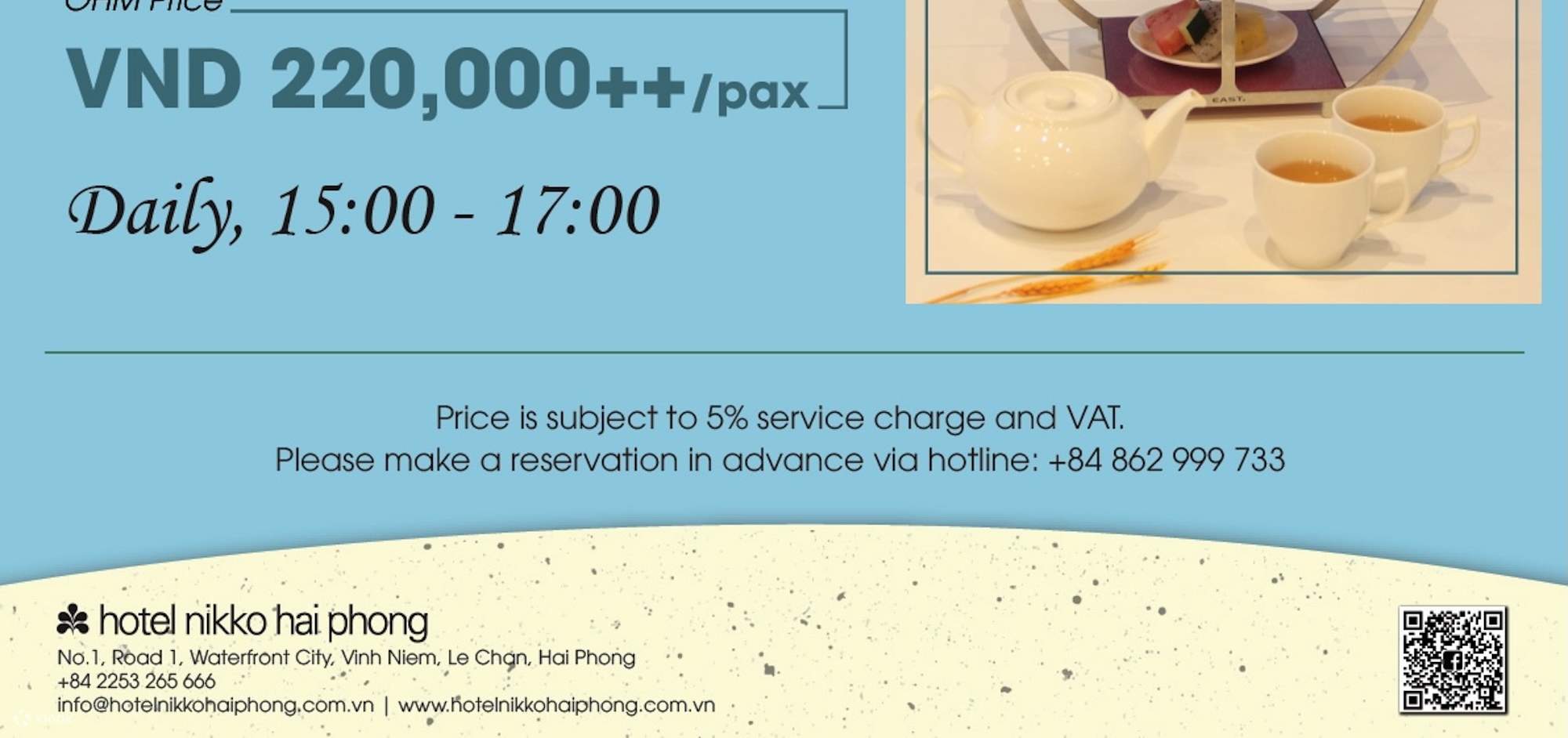 Afternoon Tea At Hotel Nikko Hai Phong - 클룩 Klook 한국