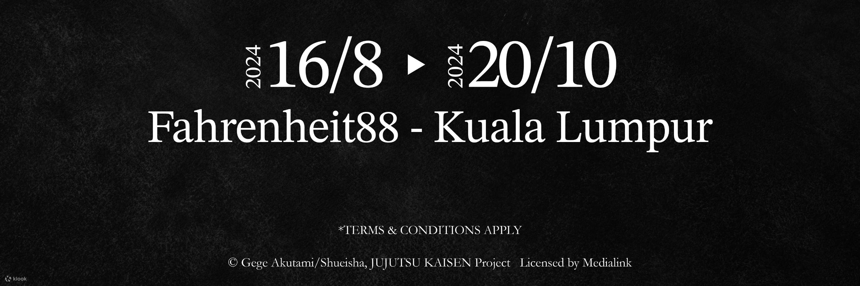 Animation Jujutsu Kaisen Exhibition in Malaysia - Klook Australia