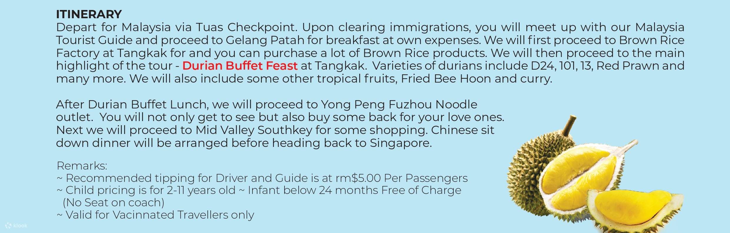 All You Can Eat Durian Buffet in Johor - Klook