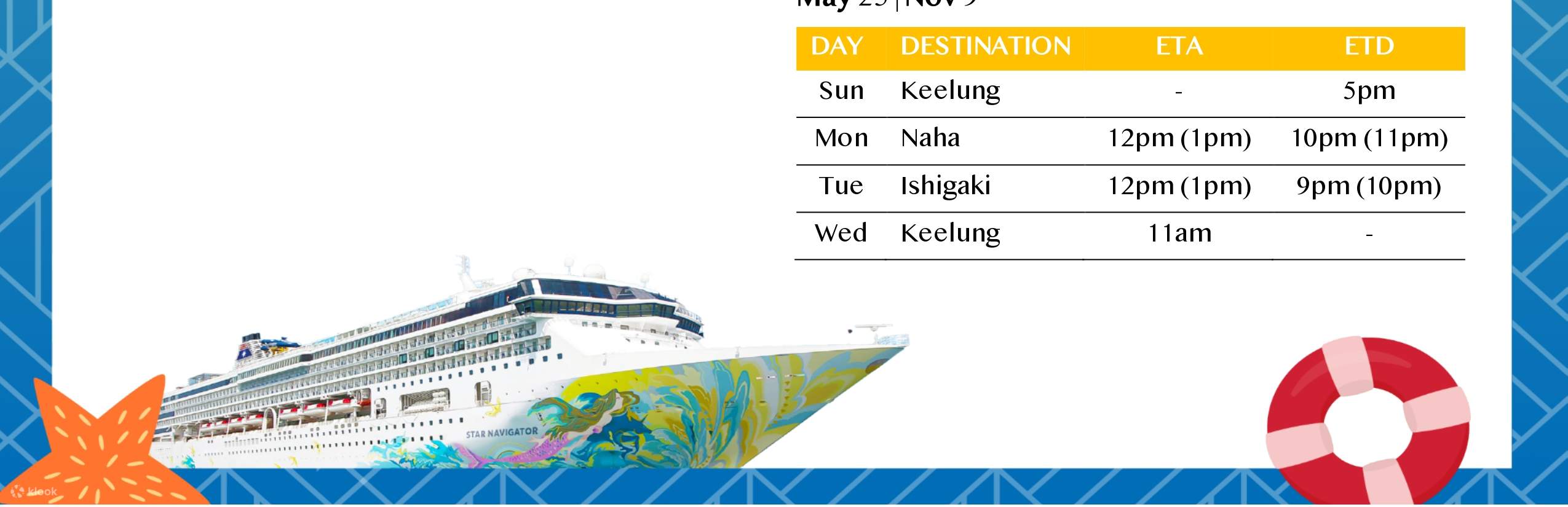 Star Navigator by StarCruises from Keelung - Klook