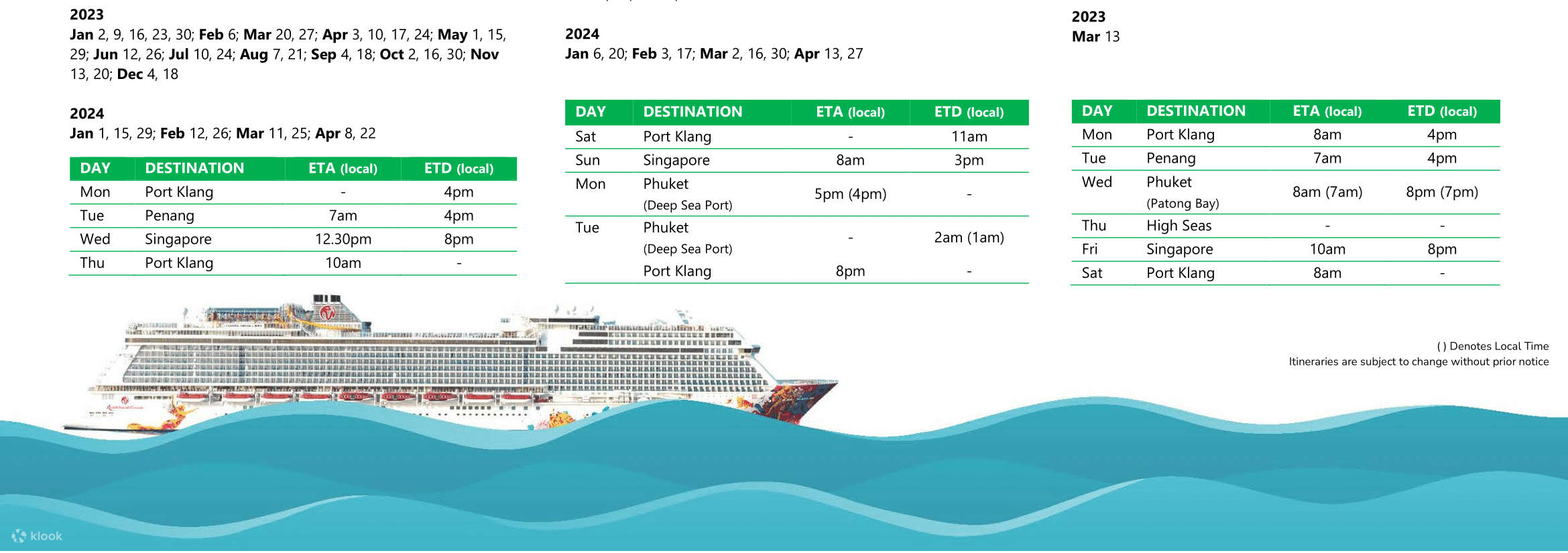 Genting Dream by Resorts World Cruises - Klook Singapore