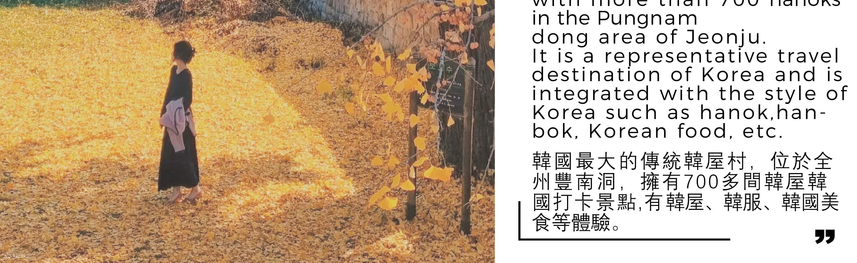 Jeonju Hanok Village & Seasonal Popular Attractions Day Tour - Klook ...