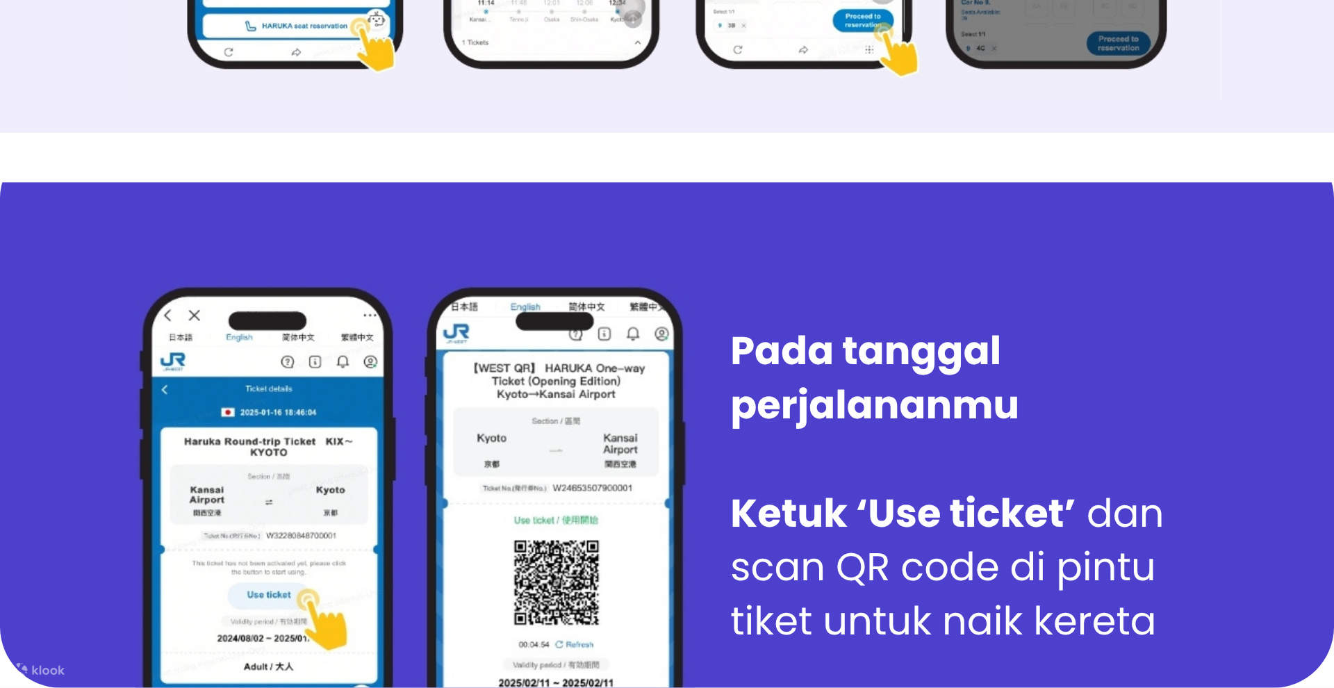 Tiket JR Haruka Airport Express untuk Osaka (sekali jalan) di Jepang ...