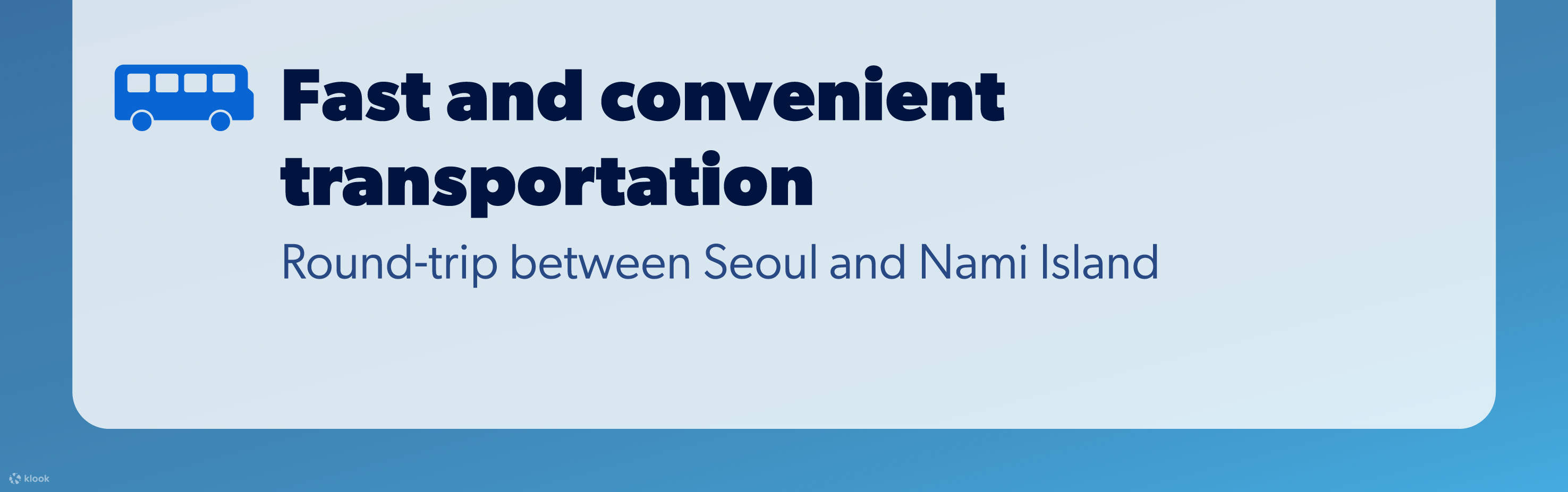 Seoul - Nami Island Shuttle Bus - Klook Australia