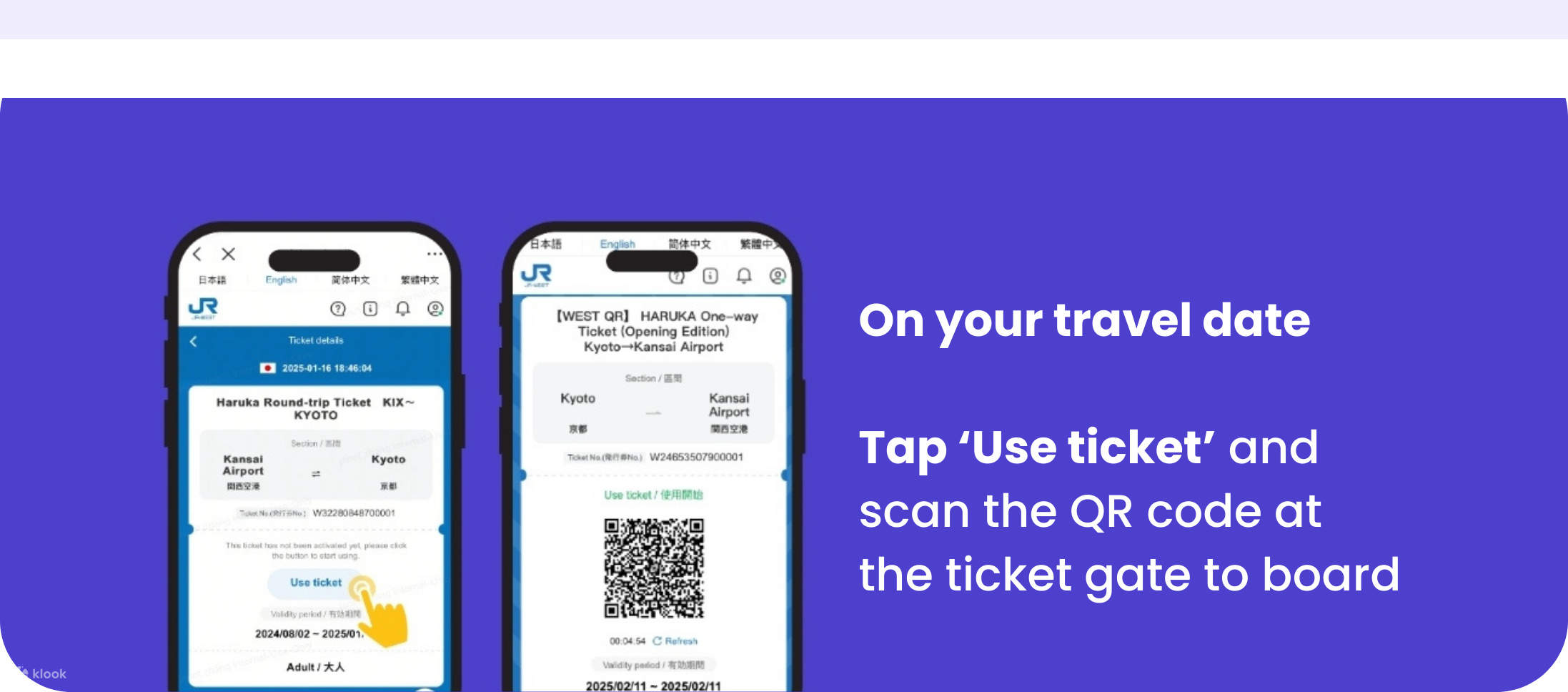 JR Haruka Kansai Airport Express Ticket - Klook