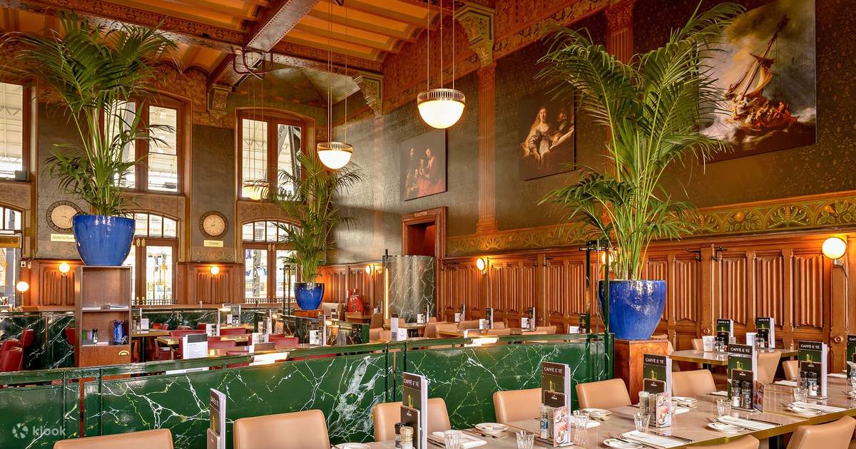 3-course meal in historic first-class waiting rooms in Amsterdam - Klook