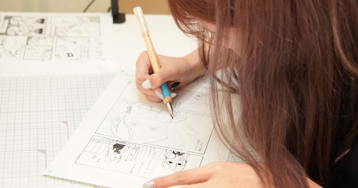 Kumamoto Manga Dojo Manga Pen Inking Experience - Klook Malaysia