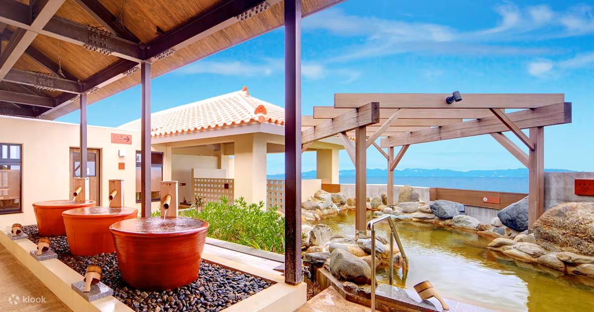 Okinawa Senaga Island Ryujin Hot Spring Experience (Lunch Buffet All ...