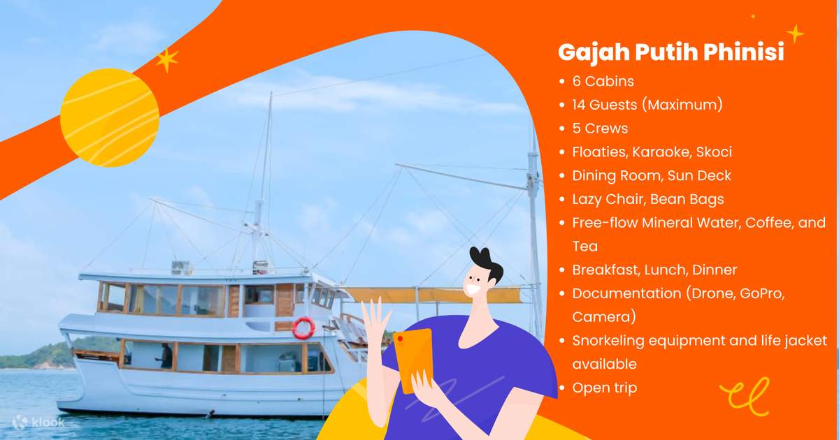 Gajah Putih Phinisi Sailing Komodo Liveaboard Labuan Bajo - Klook