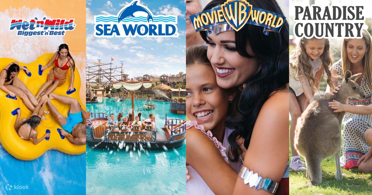 Pass d'une journée pour Movie World, Sea World, Wet'n'Wild et Paradise ...