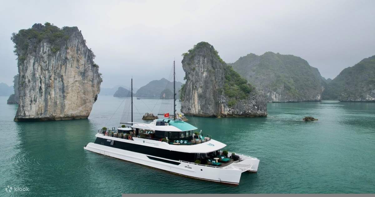 Halong Lan Ha Bay dengan Catamaran Luxury Cruise Day Trip, Vietnam ...