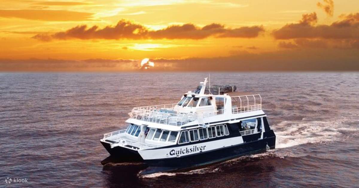 Sunset Dinner Cruise Aboard the Quicksilver from Maalaea Harbor - Klook ...