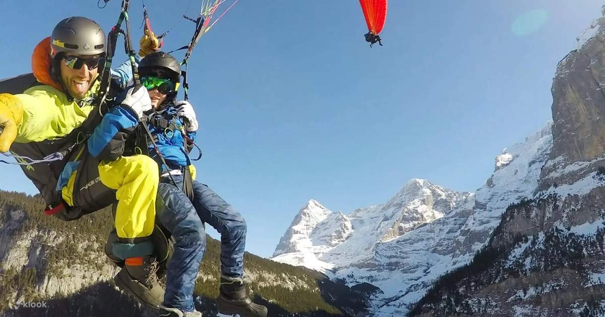 Tandem paragliding in Lauterbrunnen valley - Klook