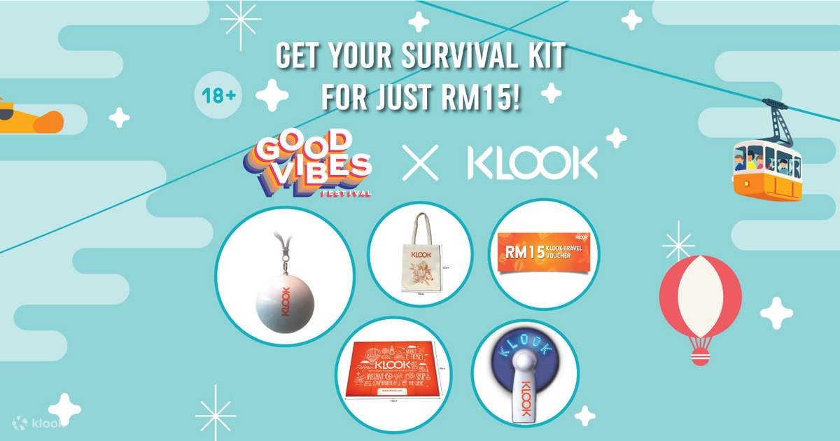 Good Vibes Festival 2018 Survival Kit (Klook Exclusive), Kuala Lumpur ...