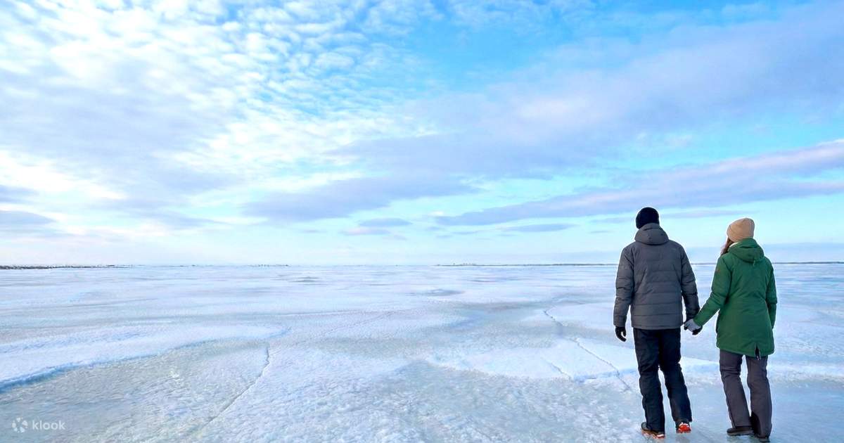 Winter Ice Horizon Walk at Notsuke Peninsula - Guided Snowshoe Tour ...