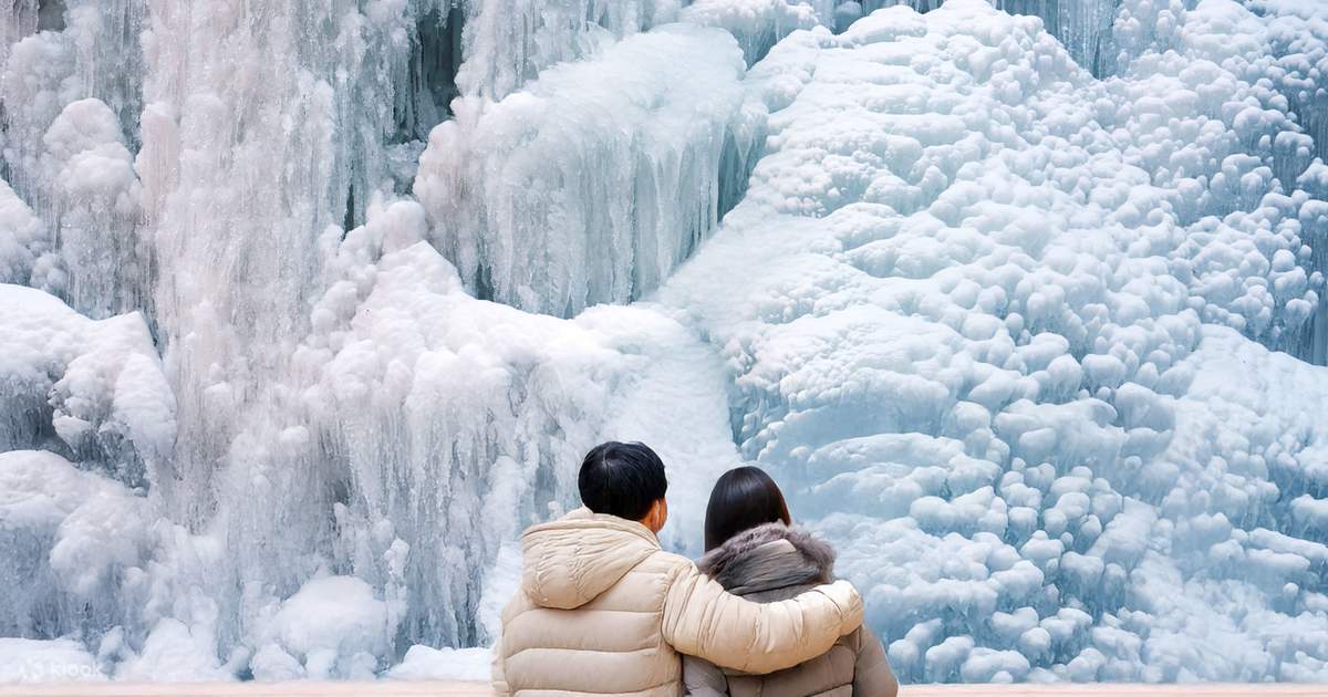 Gugok Waterfall Ice Wall + Elysian Ski Resort Winter Day Tour - Klook ...