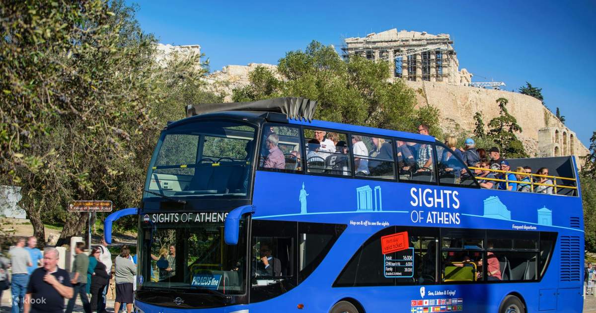 Athens hop-on hop-off bus by Sights of Athens - Klook Australia