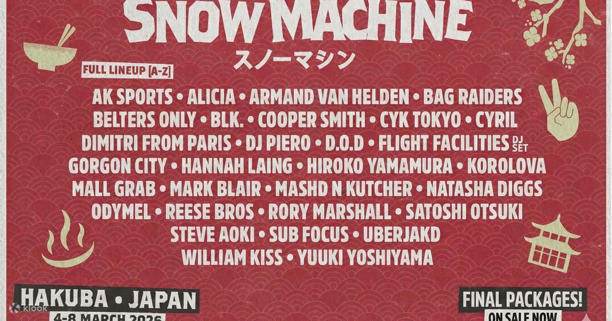SNEEUWMACHINE JAPAN 2026 - Klook Verenigde Staten