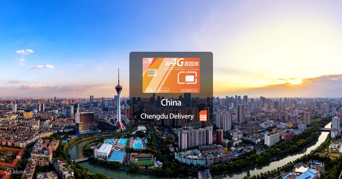 4G SIM Card (Chengdu Delivery) for China - Klook