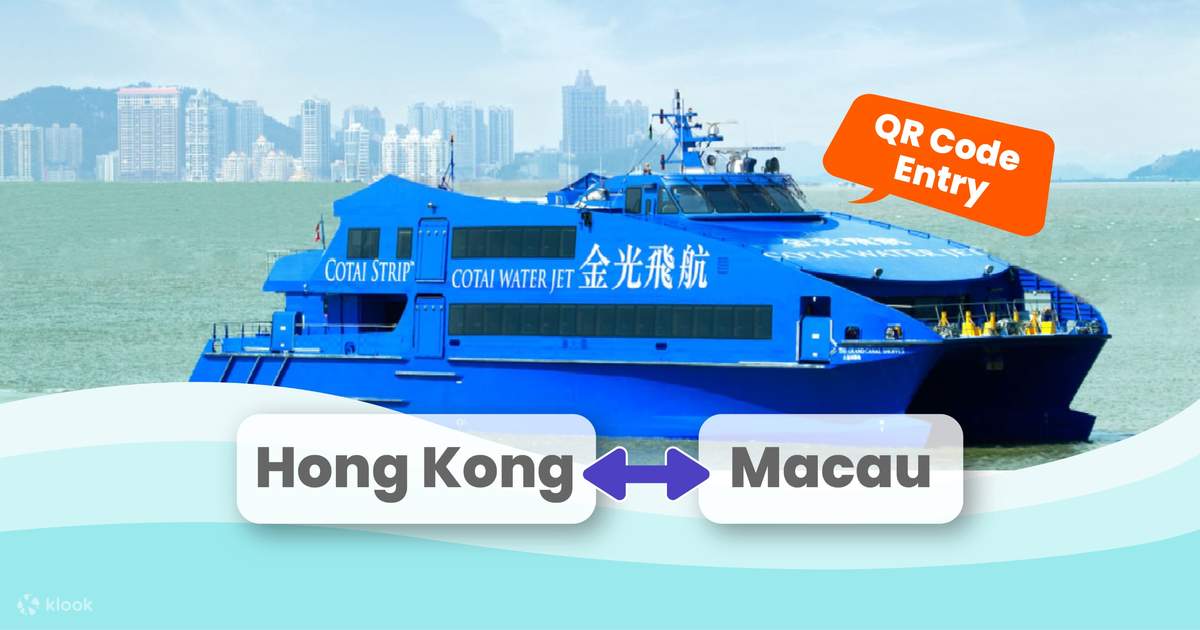 Cotai Water Jet Ferry Ticket between Hong Kong and Macau - Klook Hong Kong