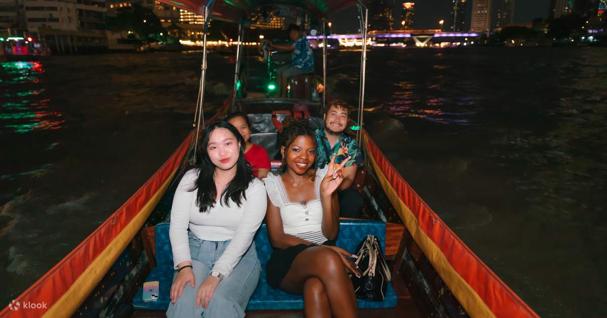 Chao Phraya River Night Cruise by Longtail Boat - Klook United States