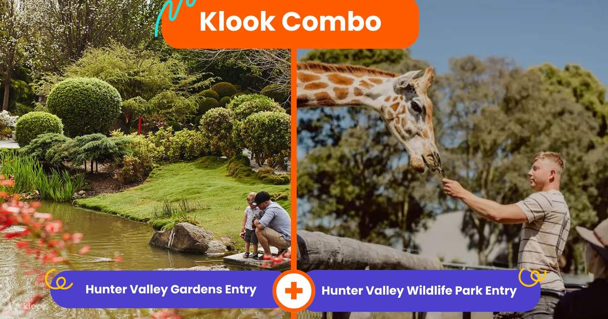 Klook Combo: Hunter Valley Gardens & Hunter Valley Wildlife Park ...